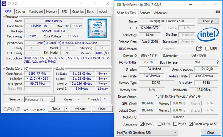 Core i5-6200Uの性能。Inspiron 24 3000シリーズ（3459） 編